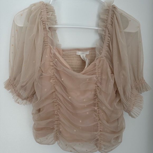 H&M | Tops | Hm Mesh Top | Poshmark